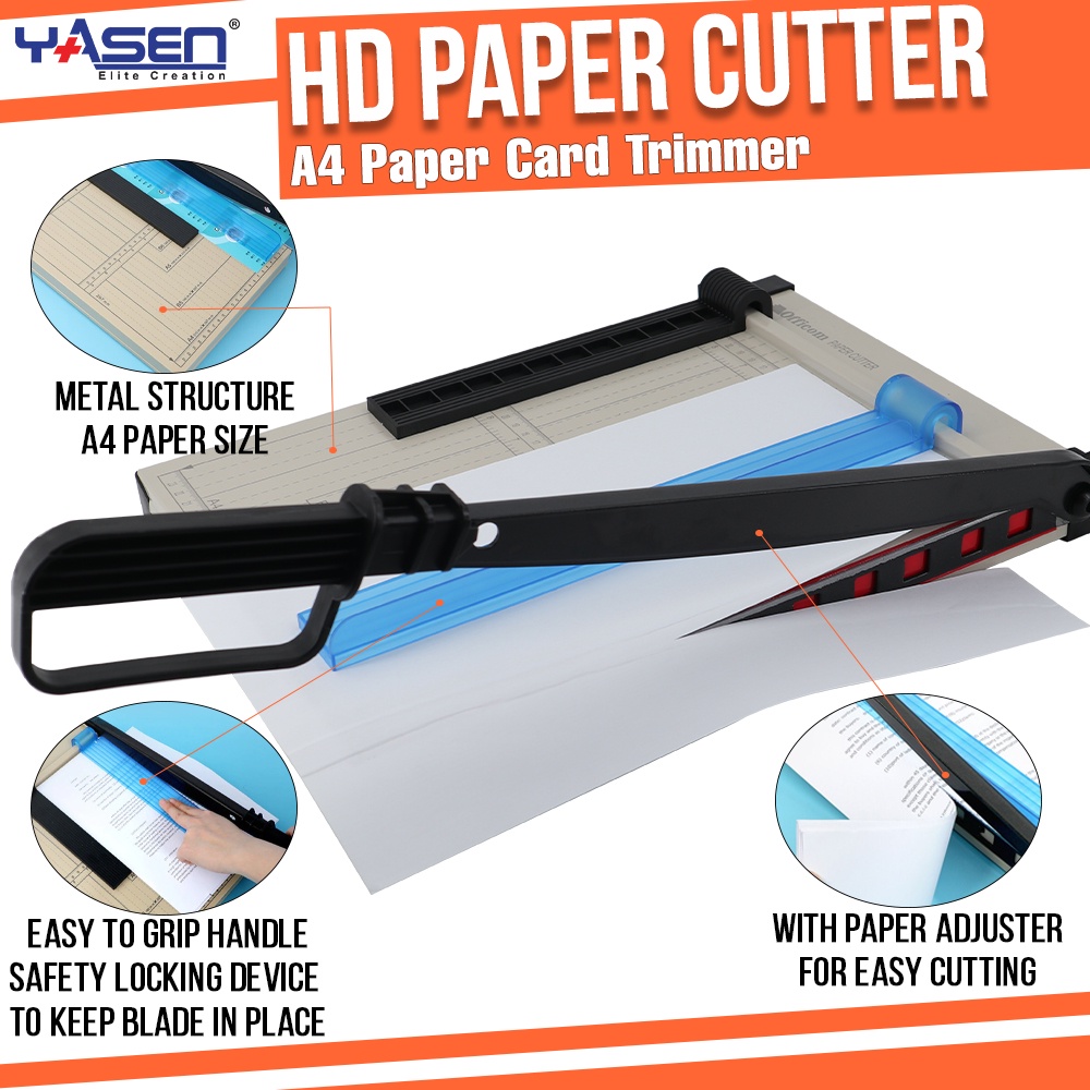 Officom HD Paper Cutter A4 Paper Card Trimmer Guillotine Photo Cutter ...