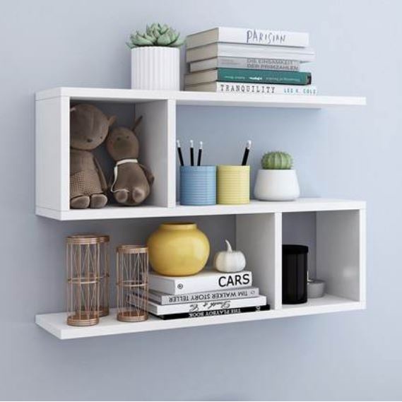 Wall Rack Hanging Book shelves Wall Books Album Study Room Organizer ...