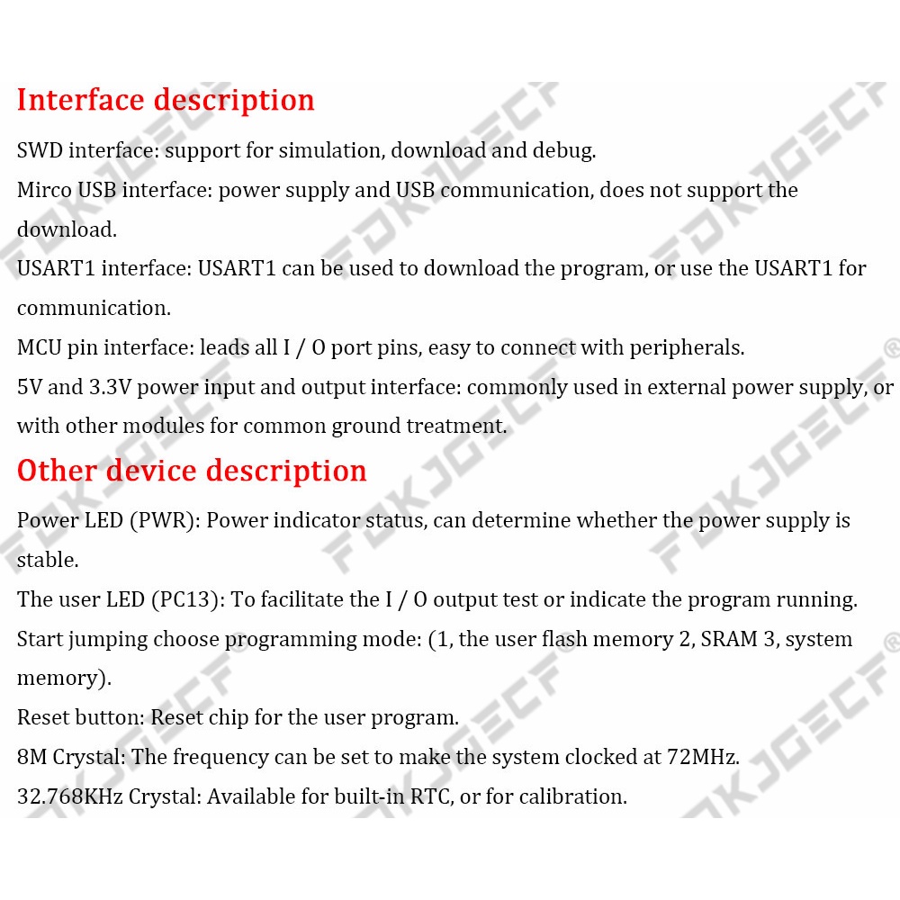STM32F103C8T6 ARM STM32 Minimum System Development Board Module + ST ...