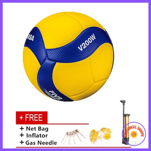 MIKASA V200W Official Volleyball Ball Size 5 Competition Soft Training PU Olympic Game | Shopee ...