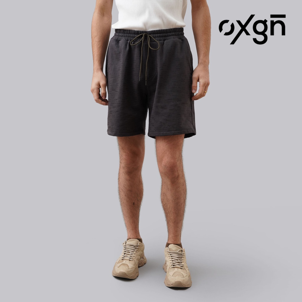 OXGN COED Unisex Shorts With All Over Print For Men For Women (Asphalt ...
