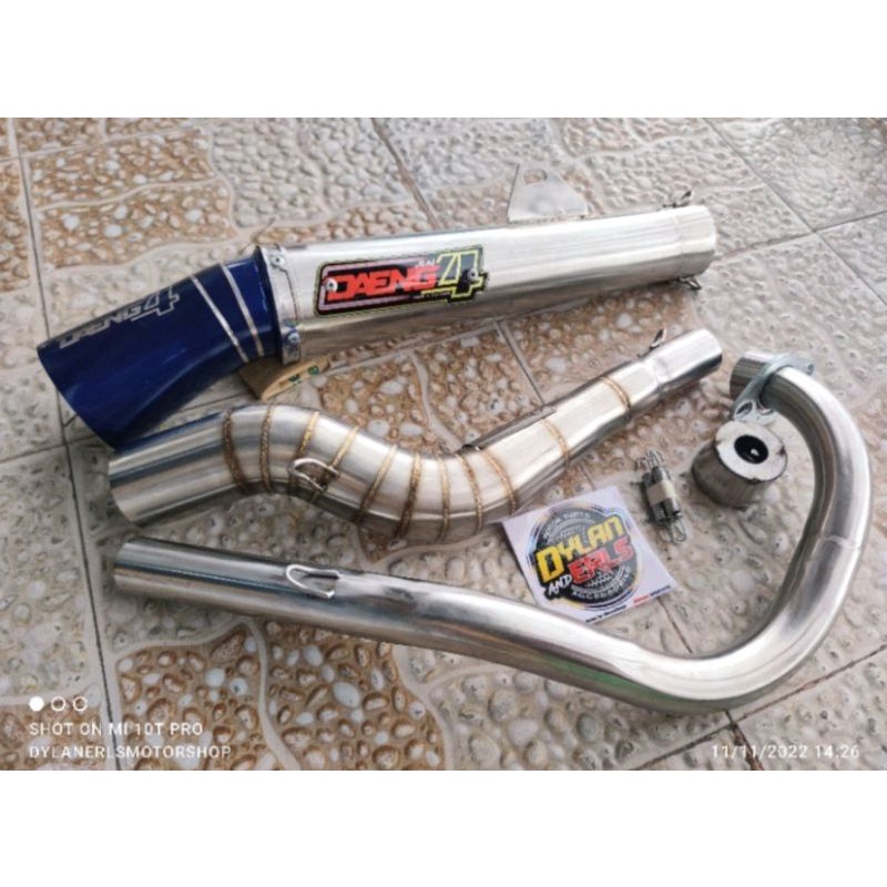 DAENG SAI4 OPEN PIPE WITH SILENCER FOR SNIPER 150 | Shopee Philippines