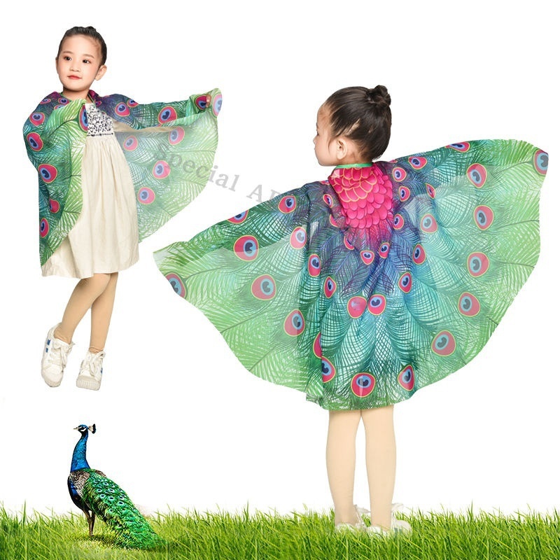 Children's animal show props, artificial peacock wings, dance costumes ...