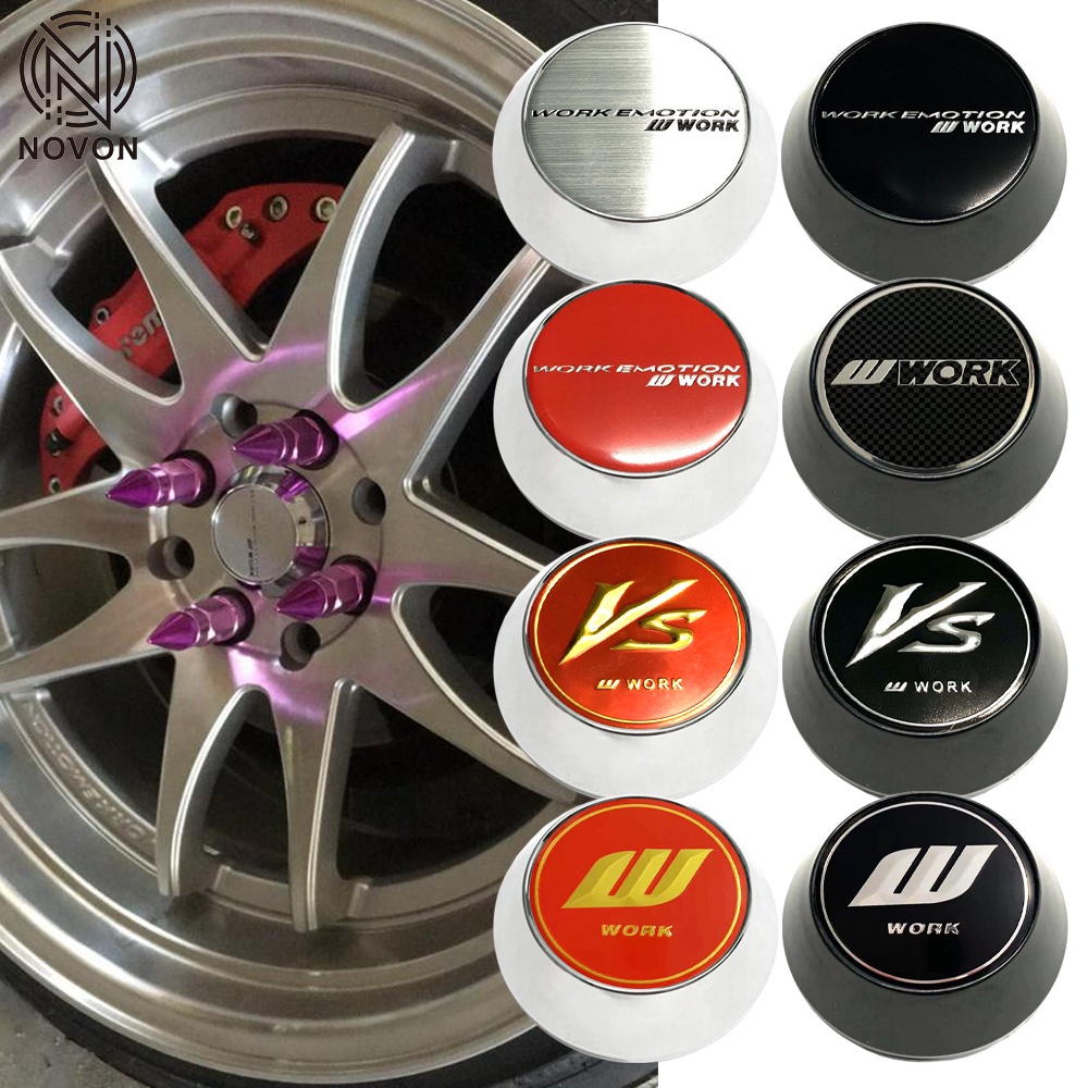 1PC 60MM WORK Sticker Wheel Center Cap Hubcaps Rims Car-Covers Cap WORK ...
