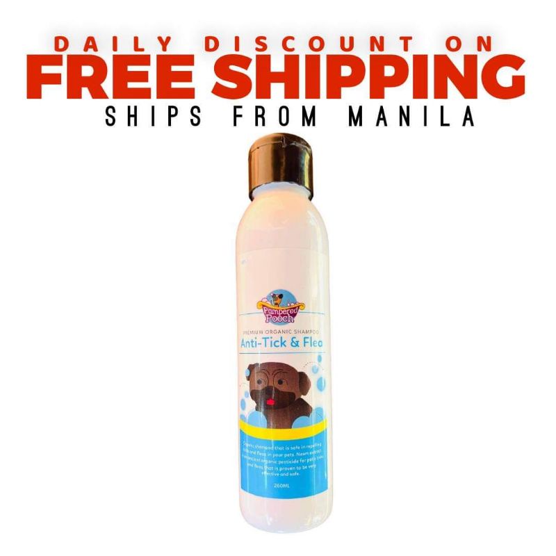 PAMPERED POOCH Anti Tick & Flea Shampoo 250 ml | Shopee Philippines