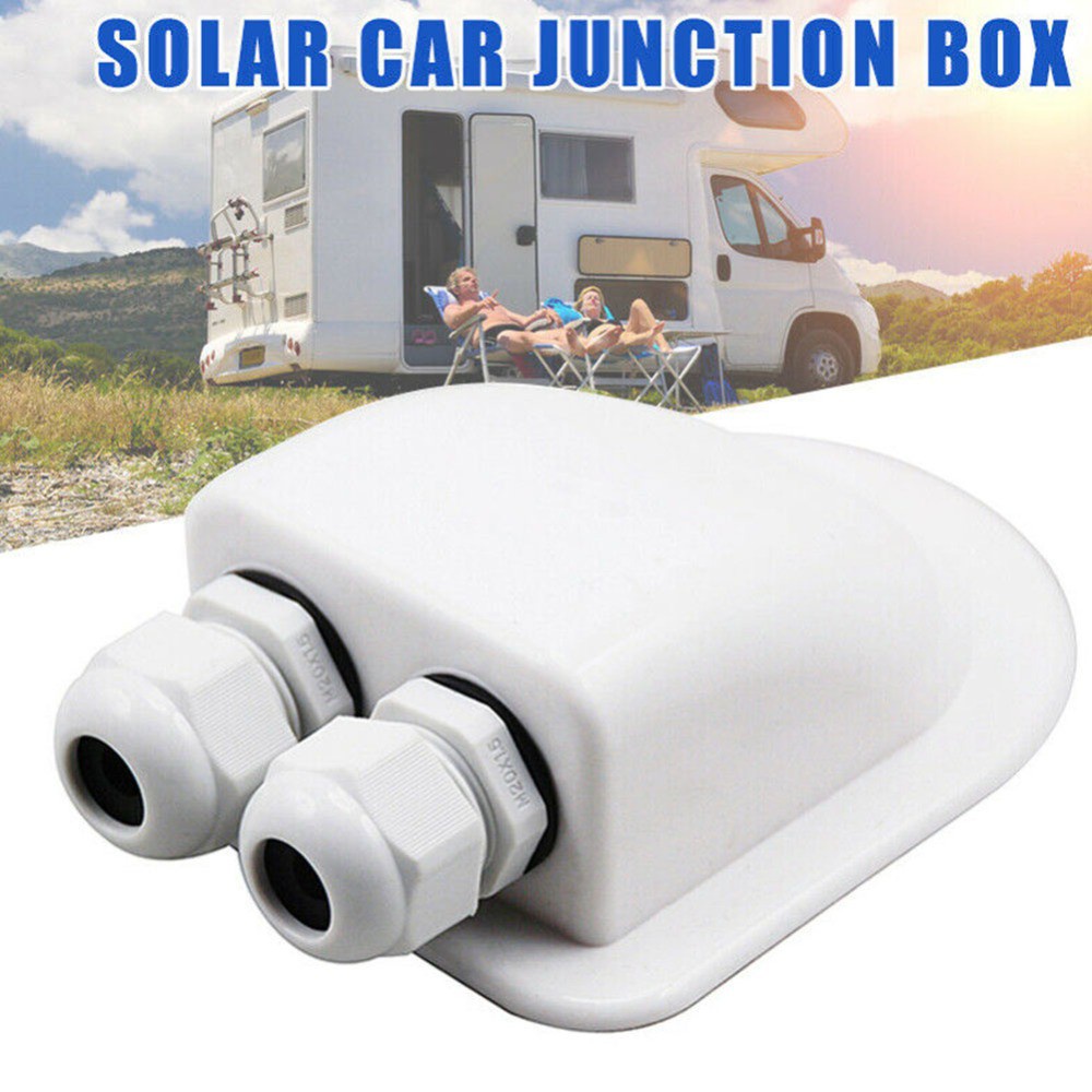Ready Stocks RISIN RV Solar Roof Gland Box IP68 Waterproof ABS Junction ...