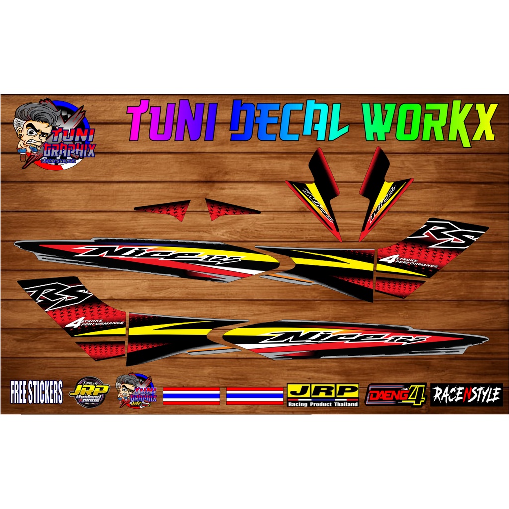 NICE 125 / RS 125 2003 STOCK THAI DECALS | Shopee Philippines