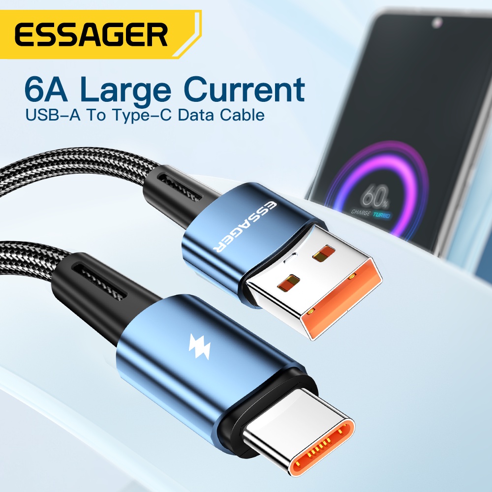 Essager 120w xiaomi turbo charger cable 6A Type c cbal fast charging ...