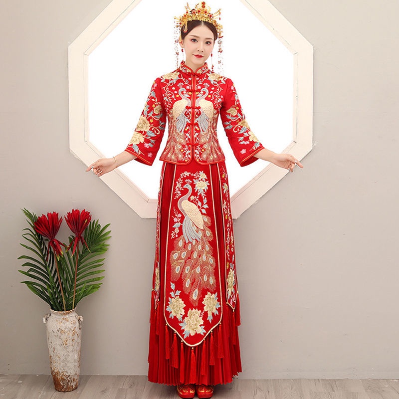 Bridal Xiuhe Clothing 2022 New Style Autumn Winter Chinese Wedding ...