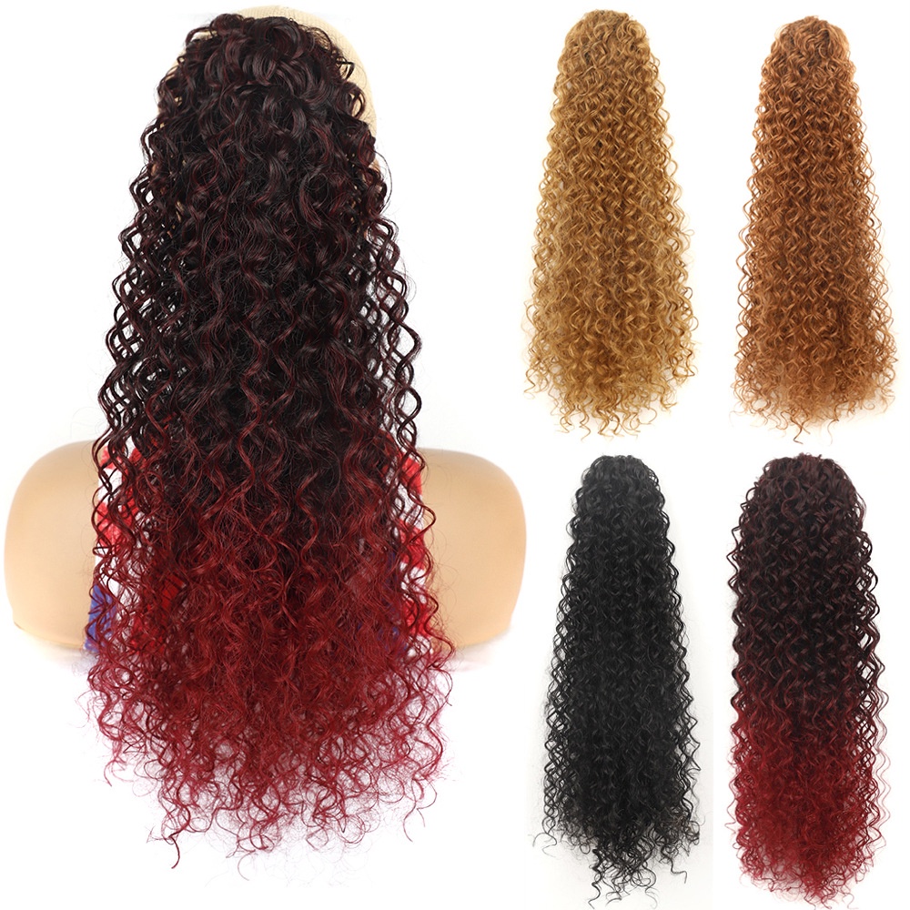 WIGSIN Synthetic 19 Inch Long Fluffy Fake Ponytail Hair Drawstring ...