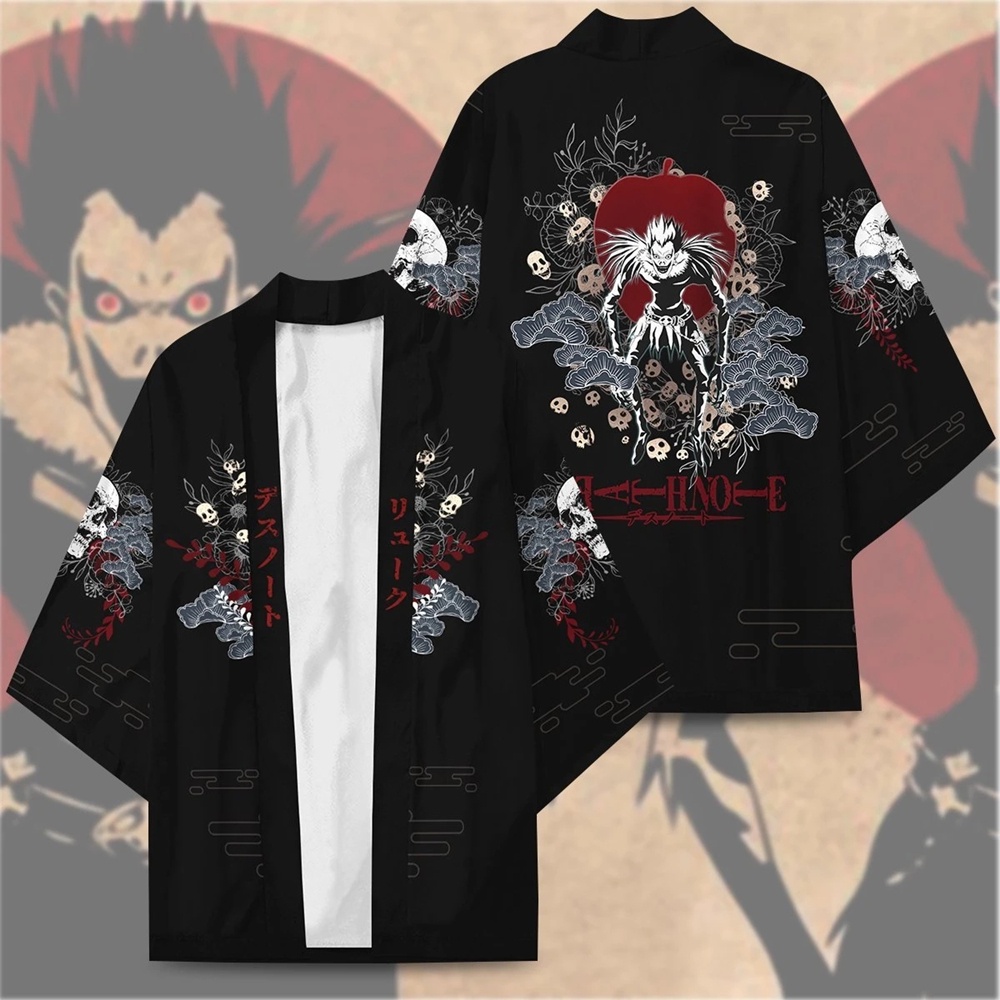 Anime Death Note Ryuk Cosplay Costume Coat Uniform Cloak Tops Kimono ...