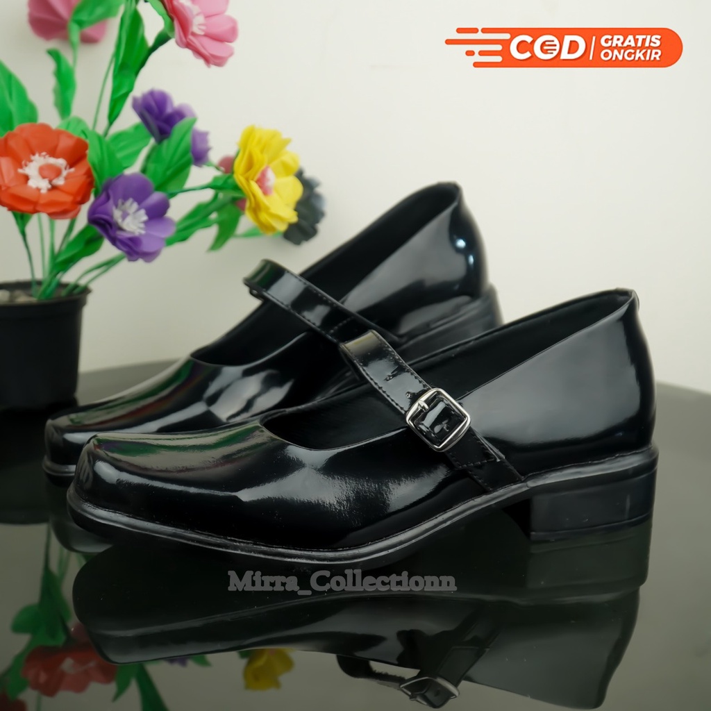 Women's Loafers Work Shoes Glossy Shoes PDH Police Service | Shopee ...