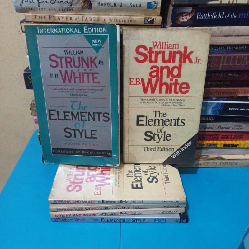 AUTHENTIC ~ the Elements of style third and fourth edition William ...
