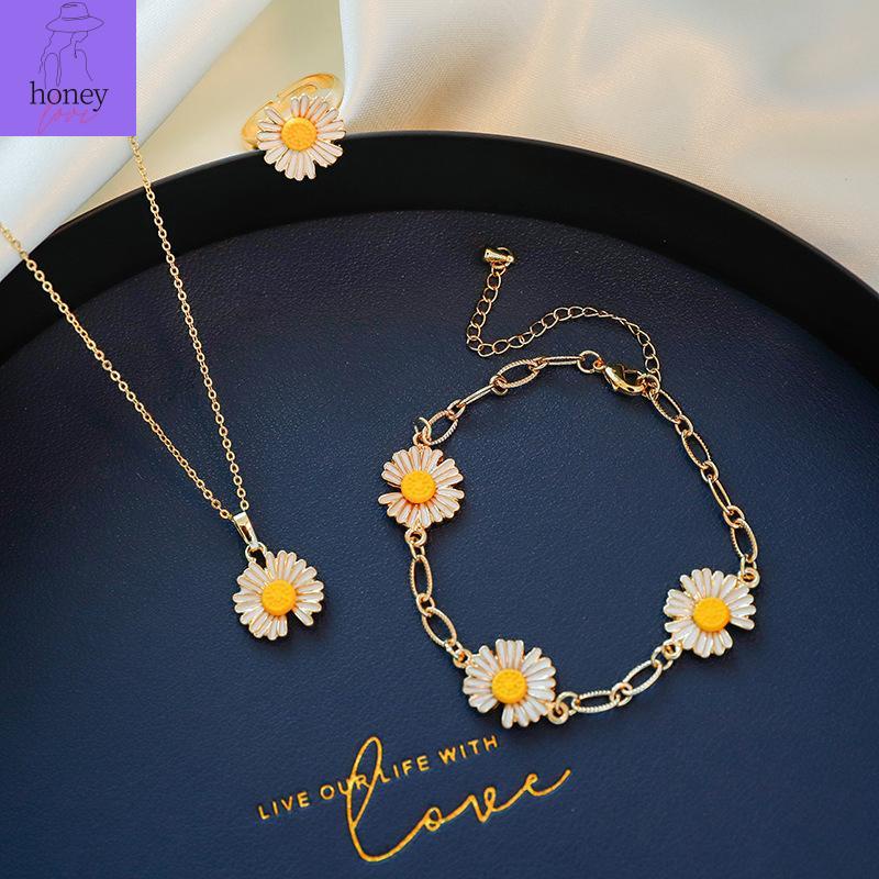 Small Daisy Flower Necklace High-quality Niche Design Student ...