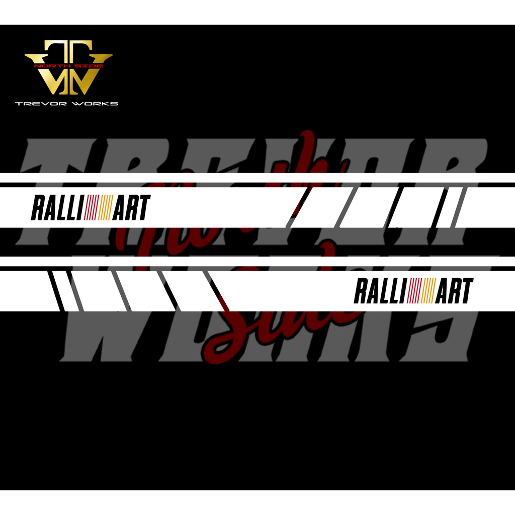 Ralli Art Side Doors Sticker for Mitsubishi Strada , Adventure ...