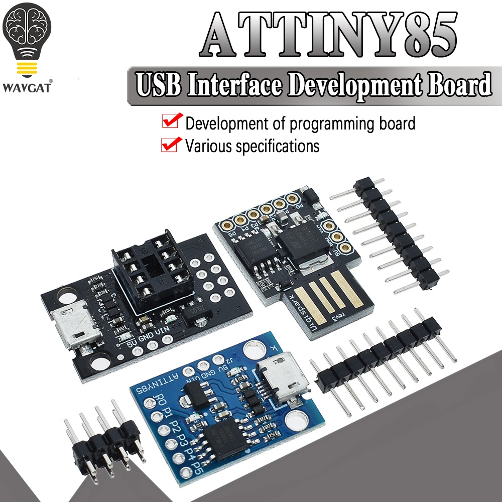 official Blue Black TINY85 Digispark Kickstarter Micro Development Board ATTINY85 module for ...