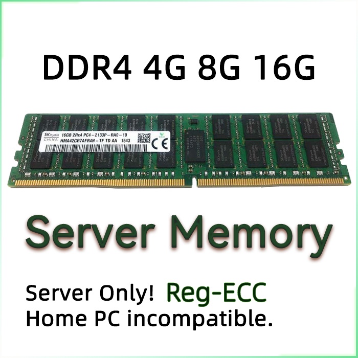 Server Memory DDR4 4G 8G 16G PC4-21300R 2666MHz ECC REG RAM DIMM 240pin ...