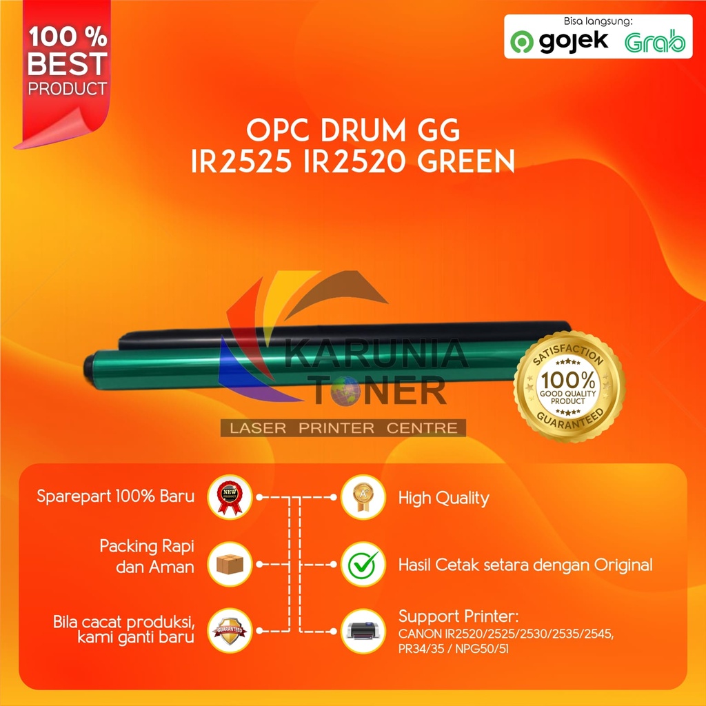 OPC Drum Canon Ir2520 Ir2525 2530 IR-2520 IR-2525 IR-2530 green ...