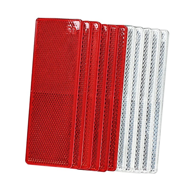 Truck Trailer Reflective Warning Plate Stickers Car Rectangle Plastic ...