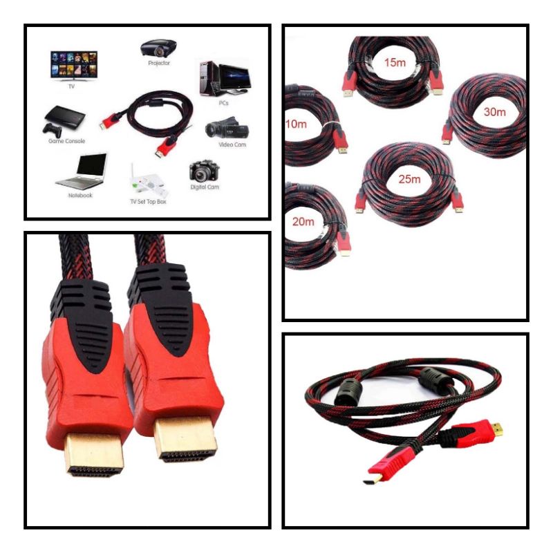HDMI to HDMI Cable Laptop to TV cord 1.5meter/ 3M /5M /10M | Shopee ...