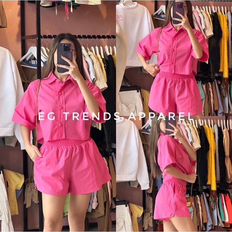045 EG Trends Kyline coordinates | Polo with highwaist short ...