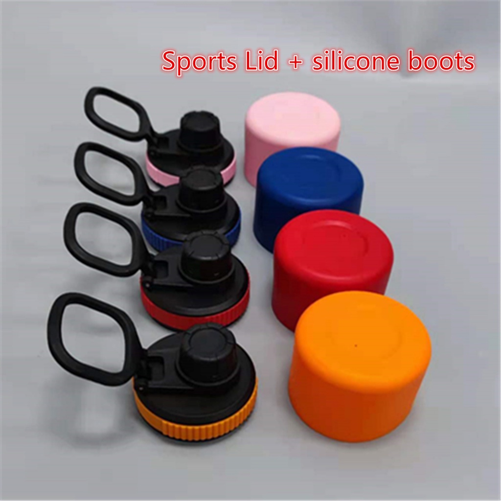 Silicone Sleeve and Sports Lid Combo for Hydro Flask/Aquaflask/Voss ...