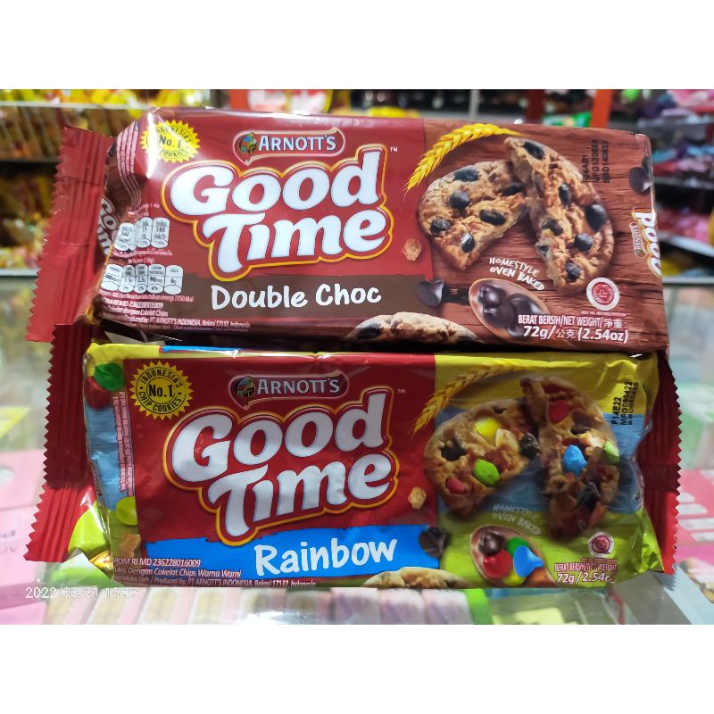 Good Time Cookies Crispy Biscuits Packaging 72gr | Shopee Philippines