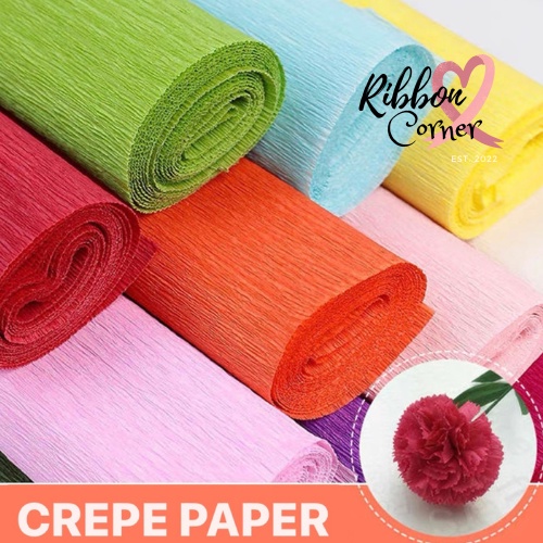 [LONG] Crepe Paper Roll for Paper Flowers Arts Crafts DIY Party ...