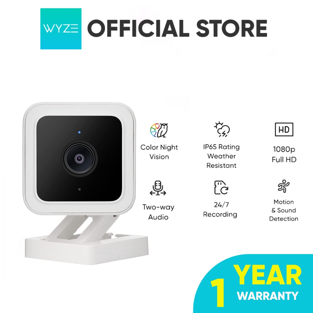 【Wyze Official Store】 Wyze Cam V3 CCTV Camera 1080p HD Indoor/Outdoor ...