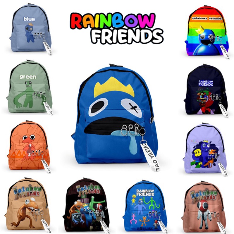 Roblox Rainbow Friends Cartoon Backpack Kids Rucksack Students ...