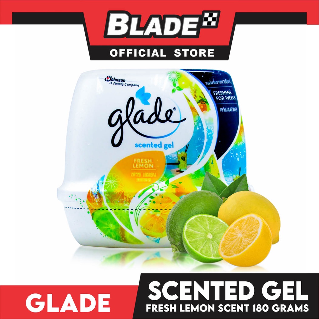 Glade Scented Gel Air Freshener 180g (Fresh Lemon) | Shopee Philippines