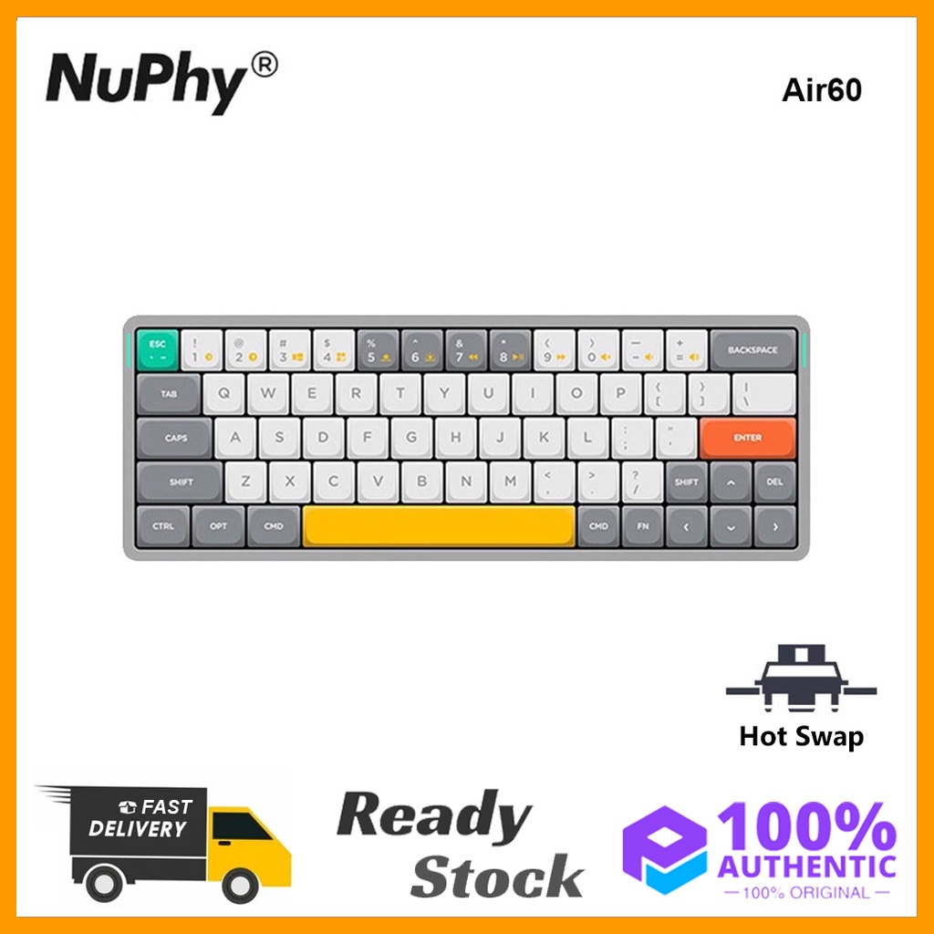 Original NuPhy Air60 Bluetooth Wireless Multi Devices Compact ...