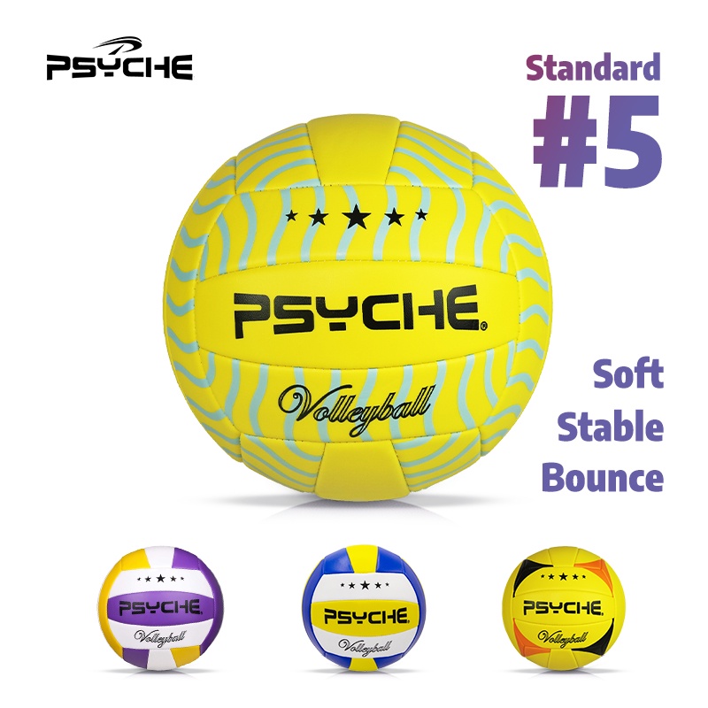 Psyche Volleyball Ball Original Size 5 Special Soft Stable Bounce ...