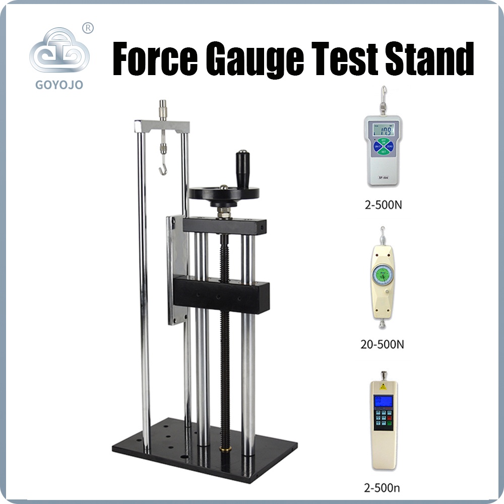 500N Analog Push Pull Force Gauge Test Stand Dynometer Test Bench ALX-J ...