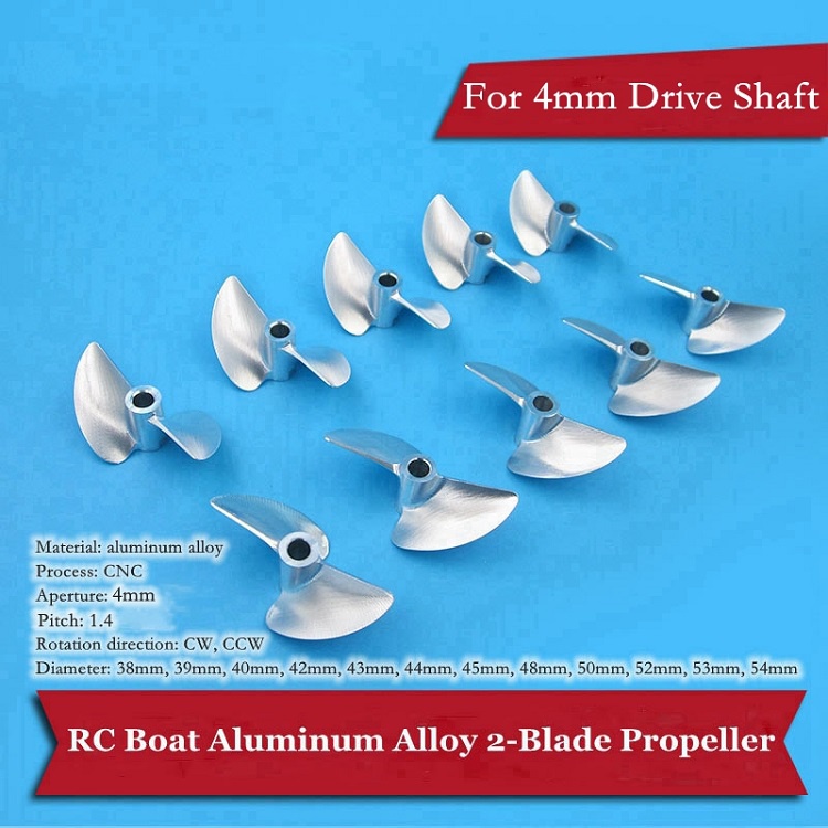 RC Boat 2-blade Propeller Competition Level Aluminum Alloy Propeller ...