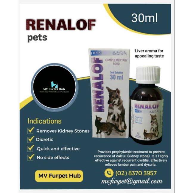 Renalof for Pets,30ml (Original) | Shopee Philippines