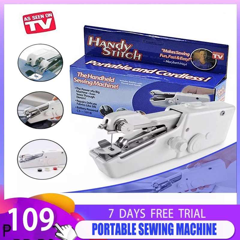 Portable Handheld Sewing Machine Hand Sewing Machine Manual Sewing ...