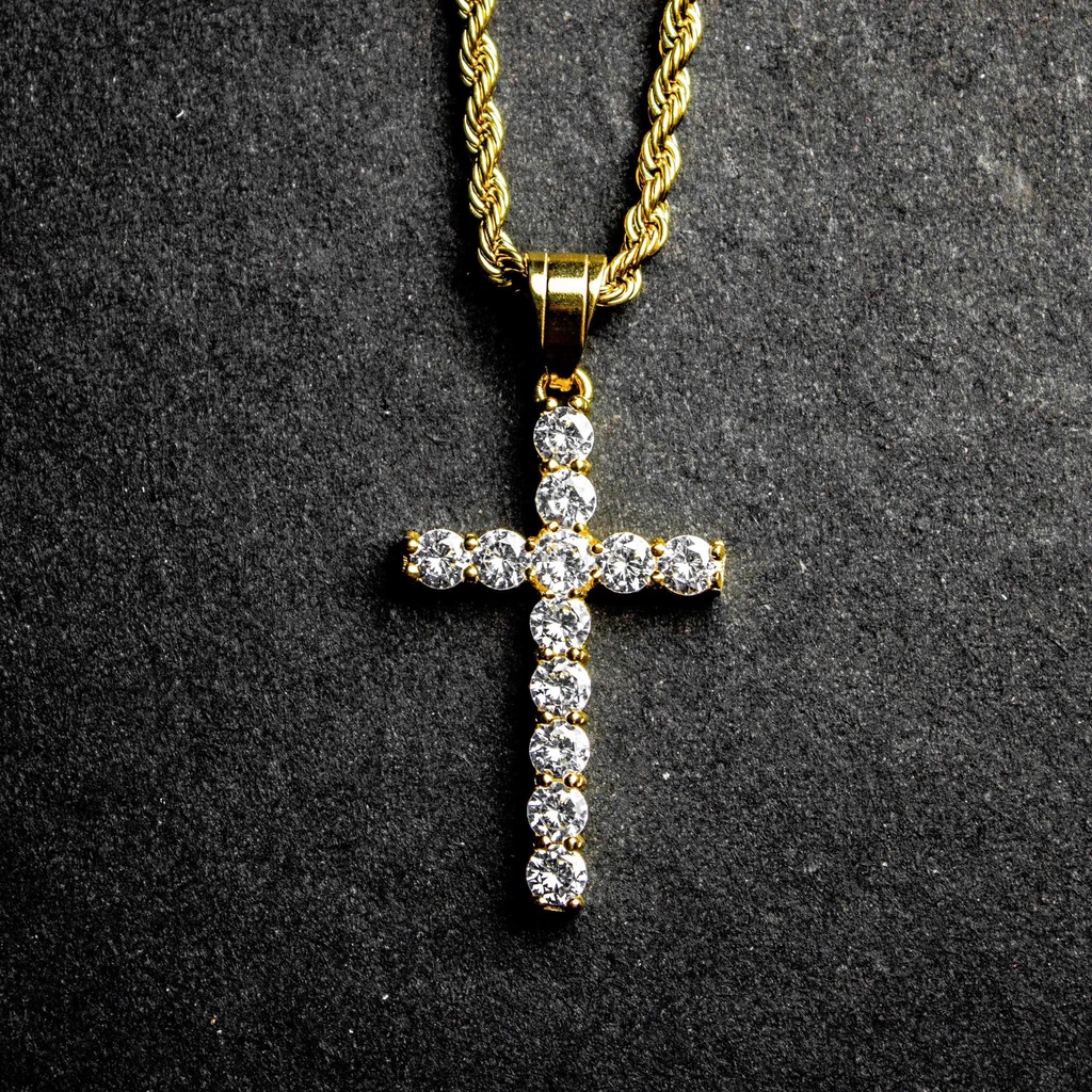 Tiger Chain - Premium Iced Cross Necklace | Shopee Philippines
