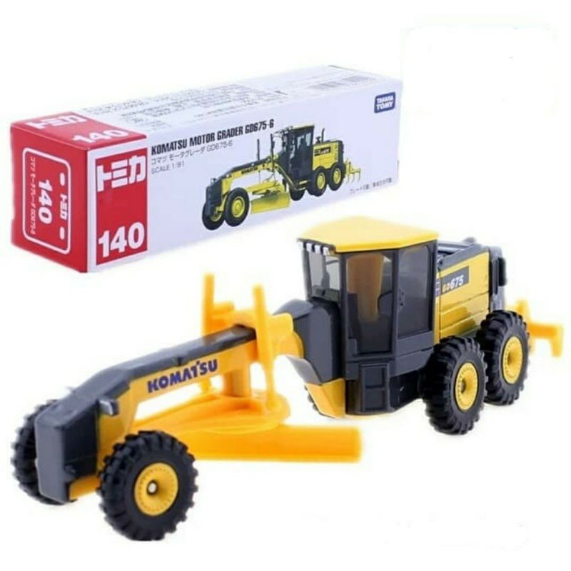 Tomica #140 Komatsu Motor Grader GD675-6 | Shopee Philippines