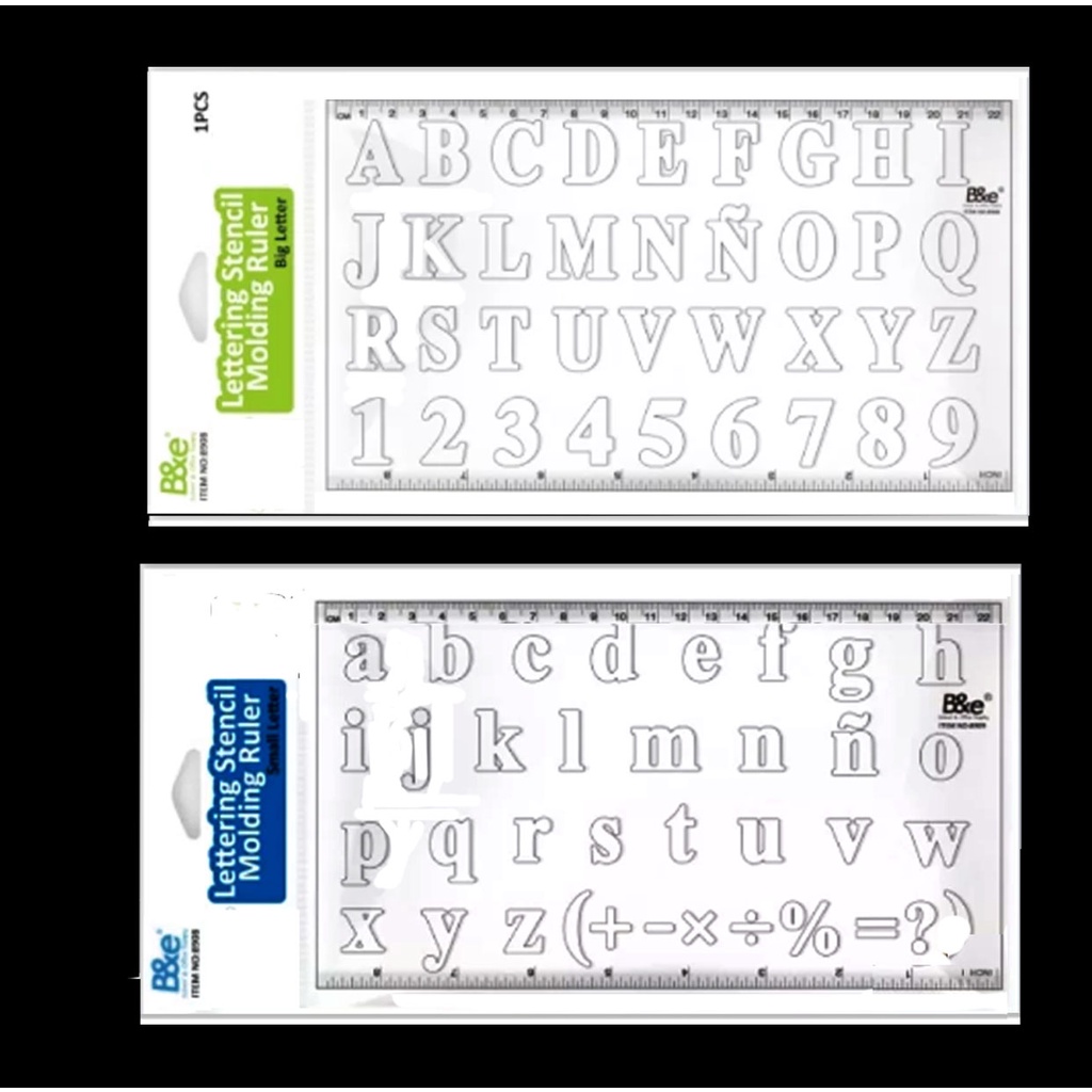 Stencil - Alphabet Letters Shapes 1Pc | Shopee Philippines