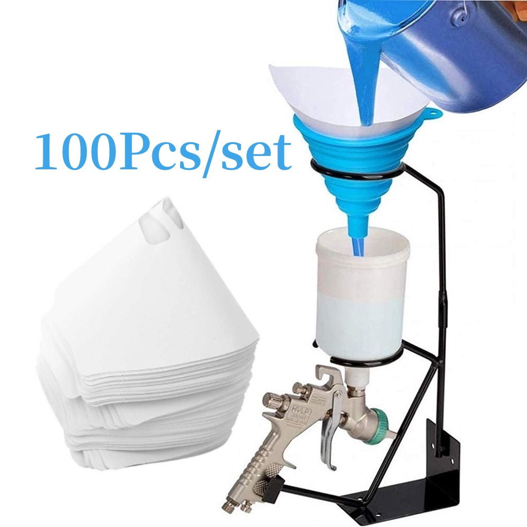 100 Mesh Conical Nylon Mesh Micron Paper Paint Strainer Filter Silicone ...