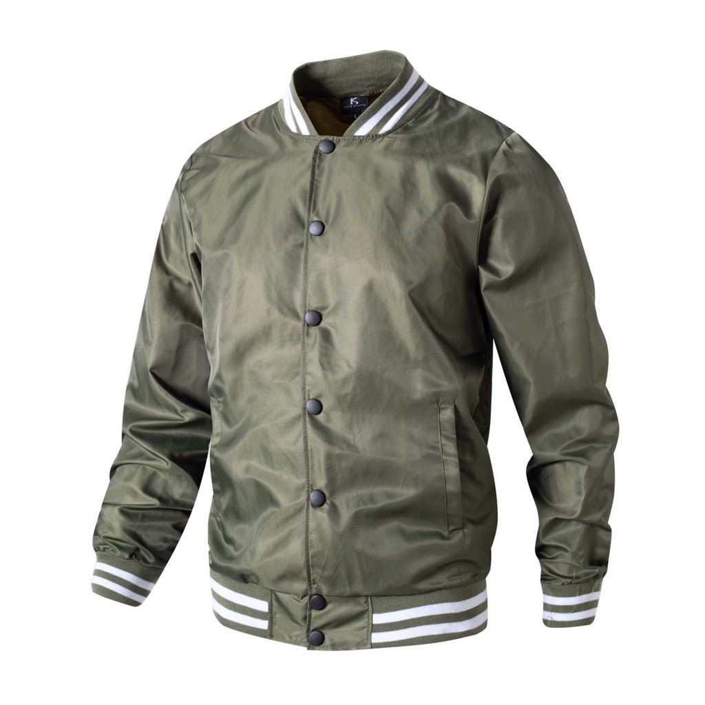 varsity buttons jacket nylon quality new design | Shopee Philippines