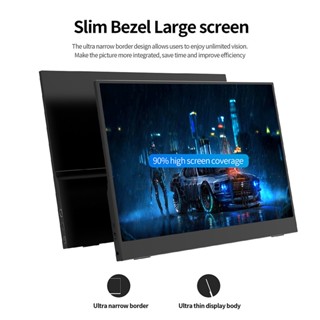 BEEX Portable monitor 15.6-inch IPS Full HD 1080P screen with speakers ...