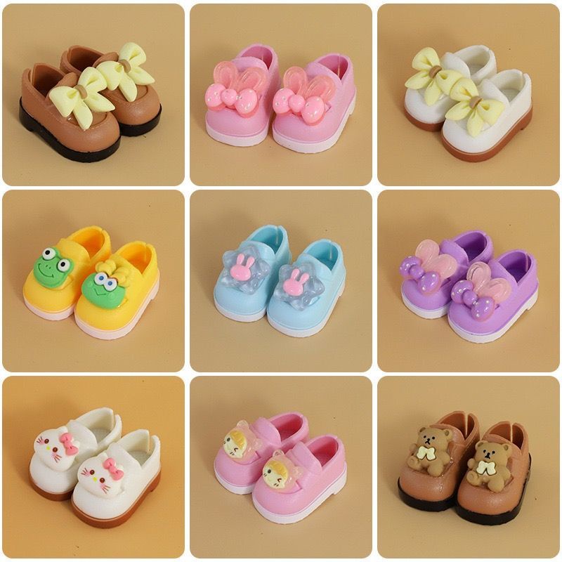 bjd 1/6 30cm Fat Body Dress Up Shoes Accessories Macaron Color Cartoon ...