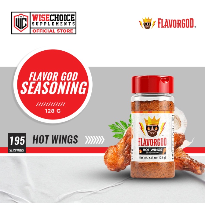 FLAVOR GOD HOT WINGS SEASONING 4.5 OZ (NOTE: PACKAGING MAY VARY ...