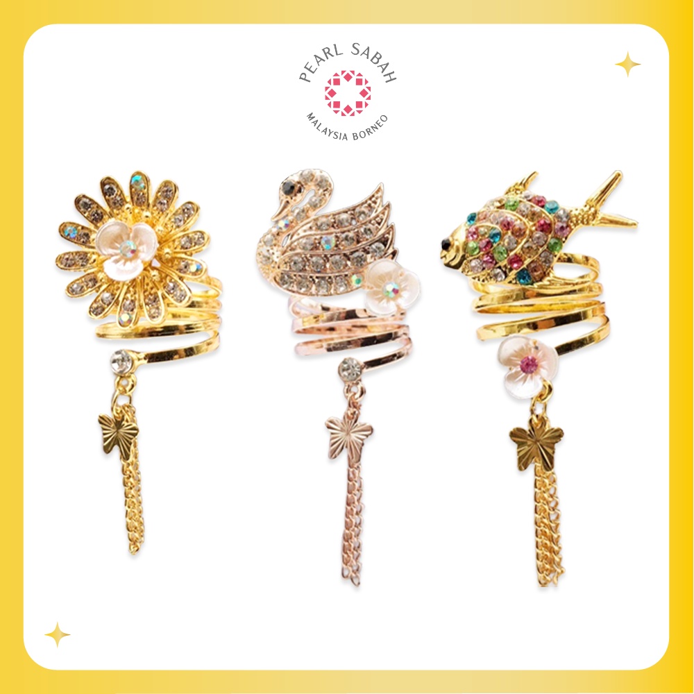 [Pearl Sabah] Ring Tudung Brooch Ring Tudung Bawal Cincin Tudung Ring ...