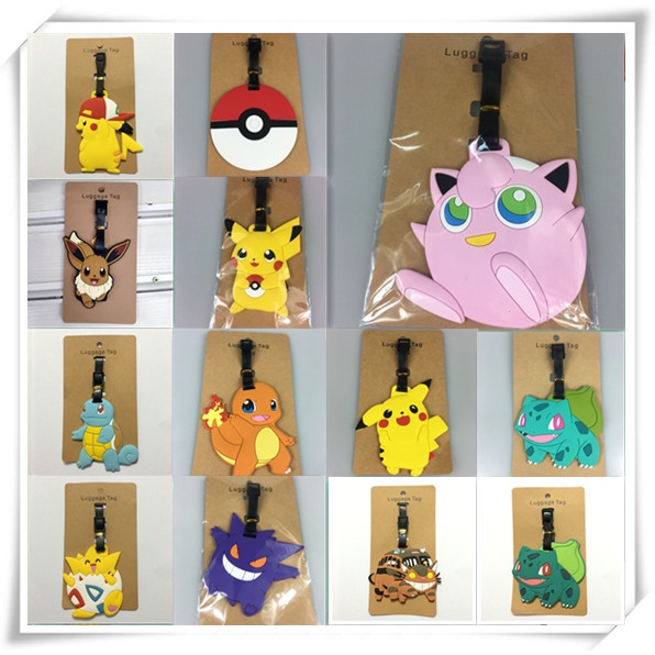 Pikachu Luggage Tag Poké Ball Luggage Sign Picture Card Beast Boarding ...