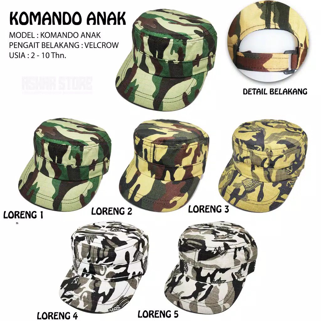 Army children's commando hat | Shopee Philippines