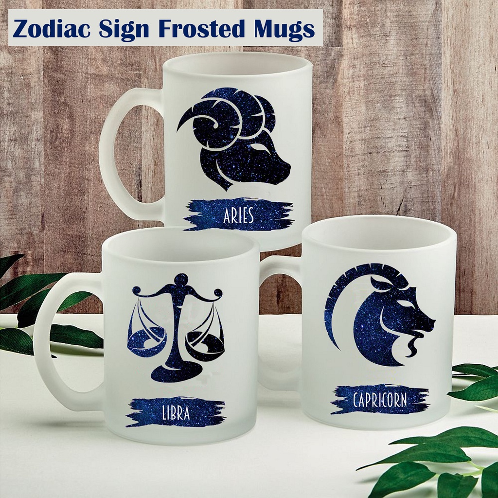 Personalized Zodiac Sign Mug Aquarius Aries Pisces Taurus Gemini Cancer ...