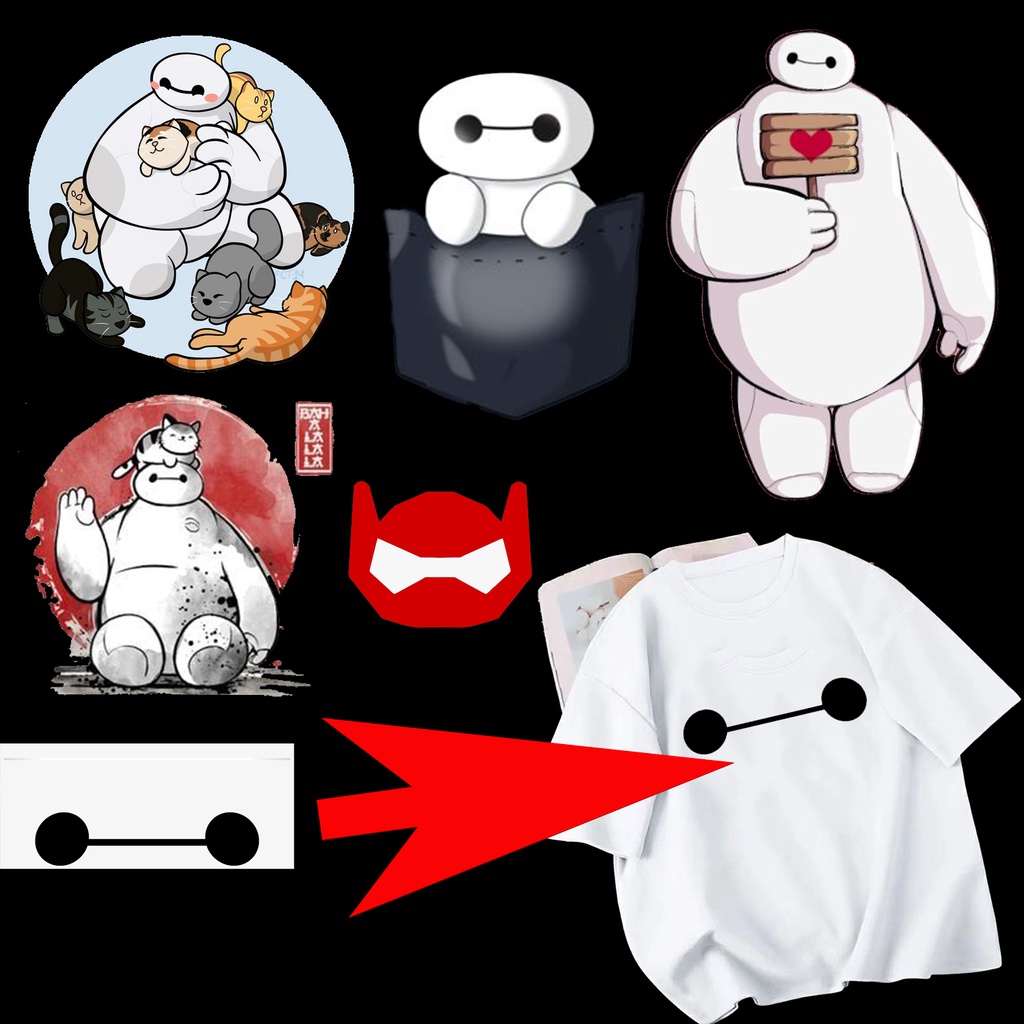 Disney Baymax Ironing Patches Big Hero 6 T-shirt DIY Decoration ...